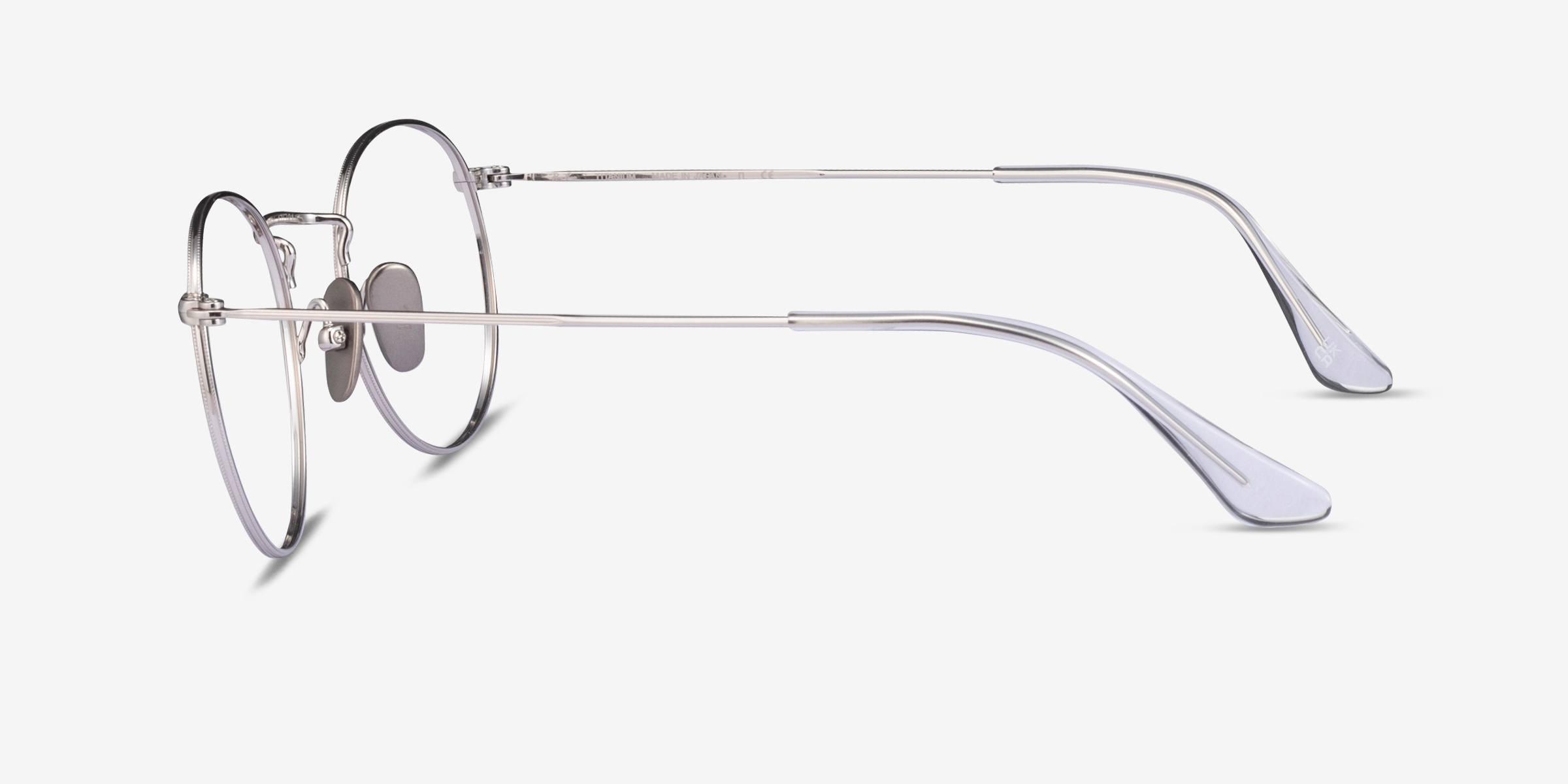 Ray-Ban RB8247V - Round Silver Frame Eyeglasses | Eyebuydirect