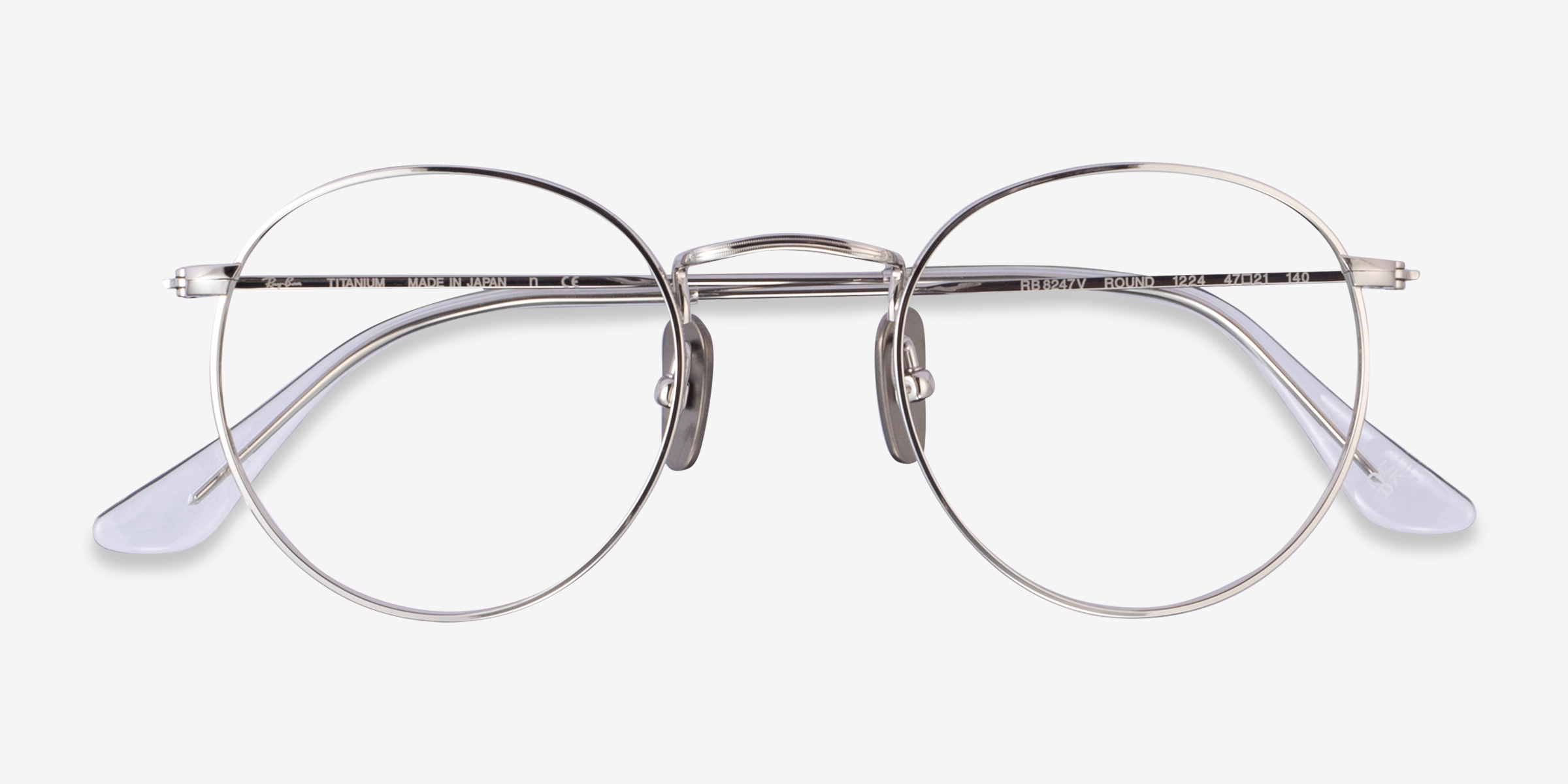 Ray Ban Rb8247v Round Silver Frame Eyeglasses Eyebuydirect