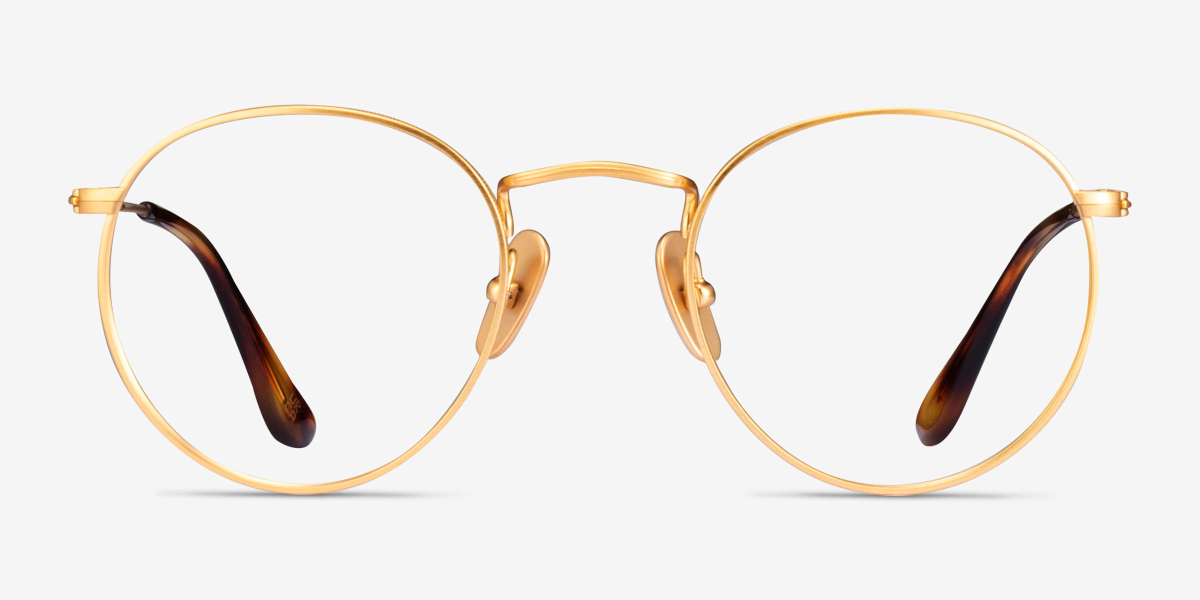 Ray-Ban RB8247V - Round Gold Frame Eyeglasses | Eyebuydirect Canada