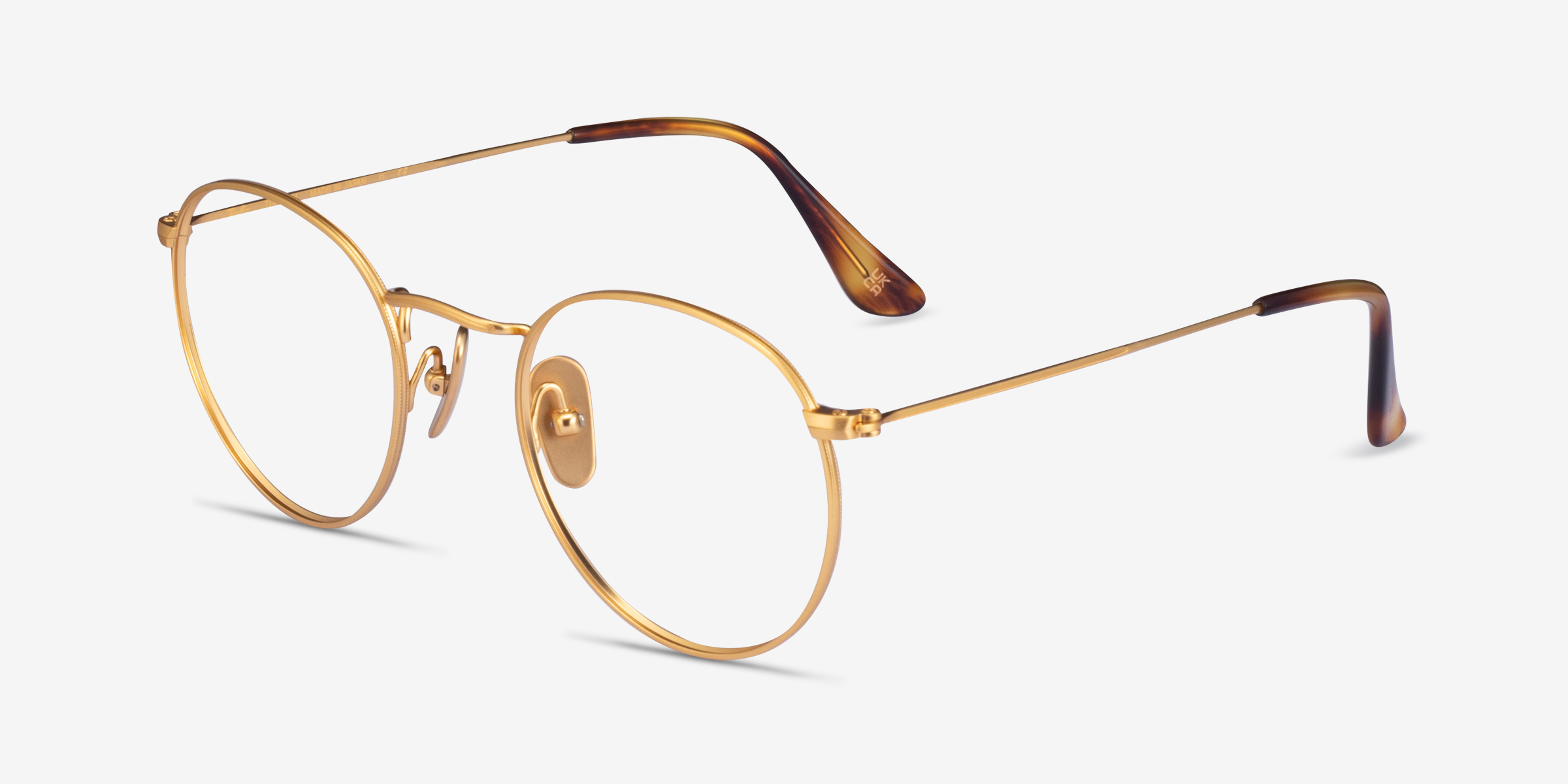 Ray-Ban RB8247V - Round Gold Frame Eyeglasses | Eyebuydirect