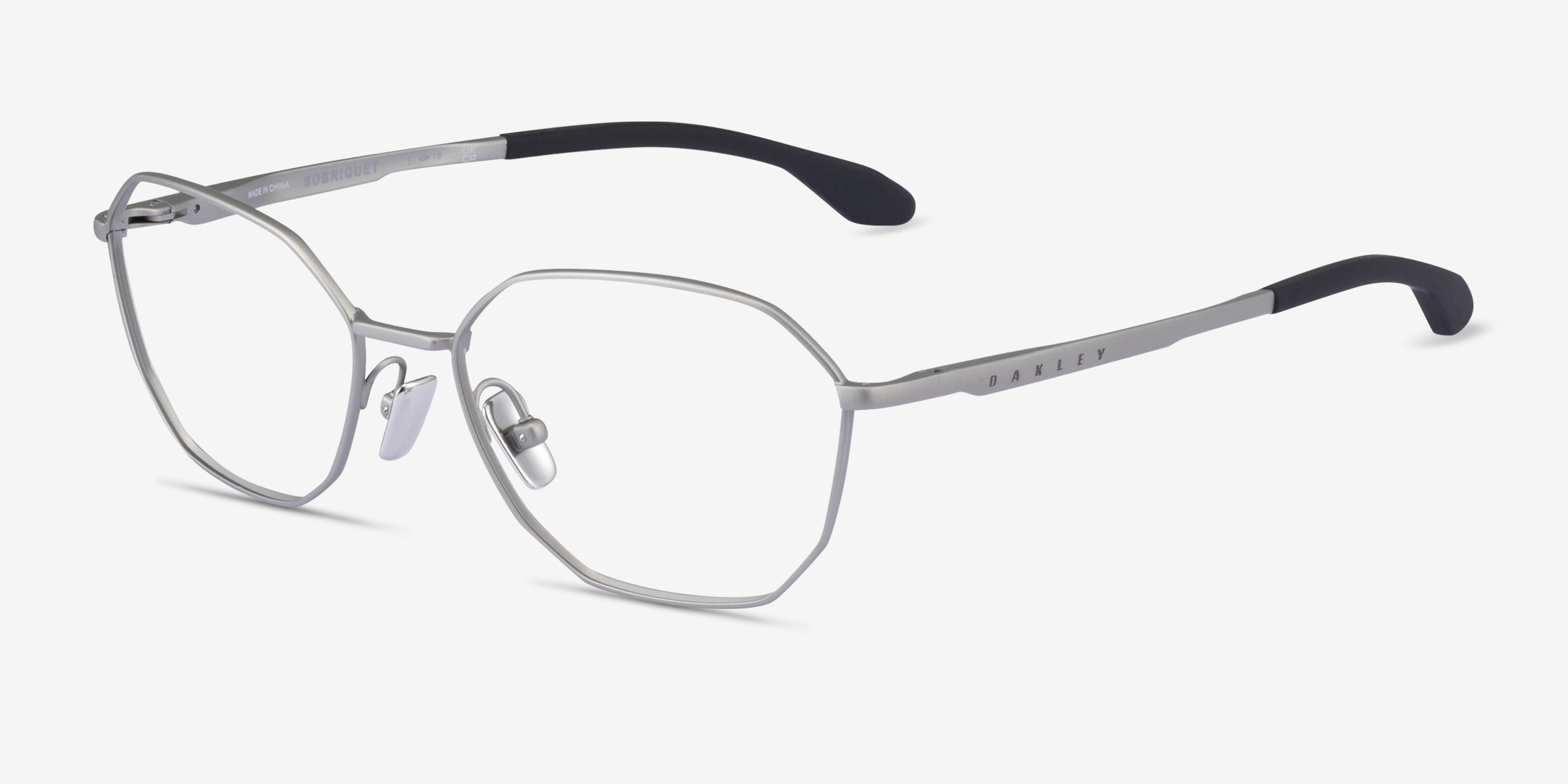 Oakley Sobriquet - Geometric Matte Gray Frame Glasses For Women ...