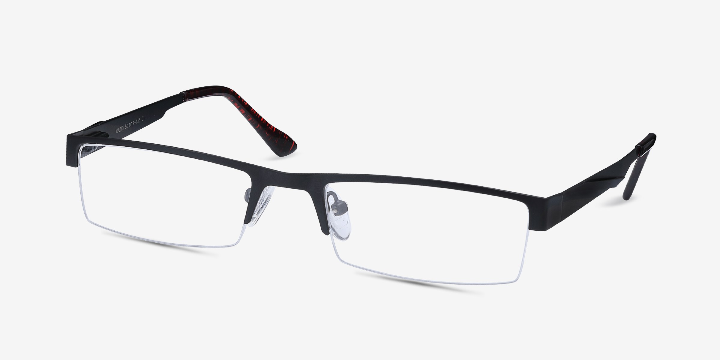 Malmo Rectangle Black Glasses for Men | Eyebuydirect