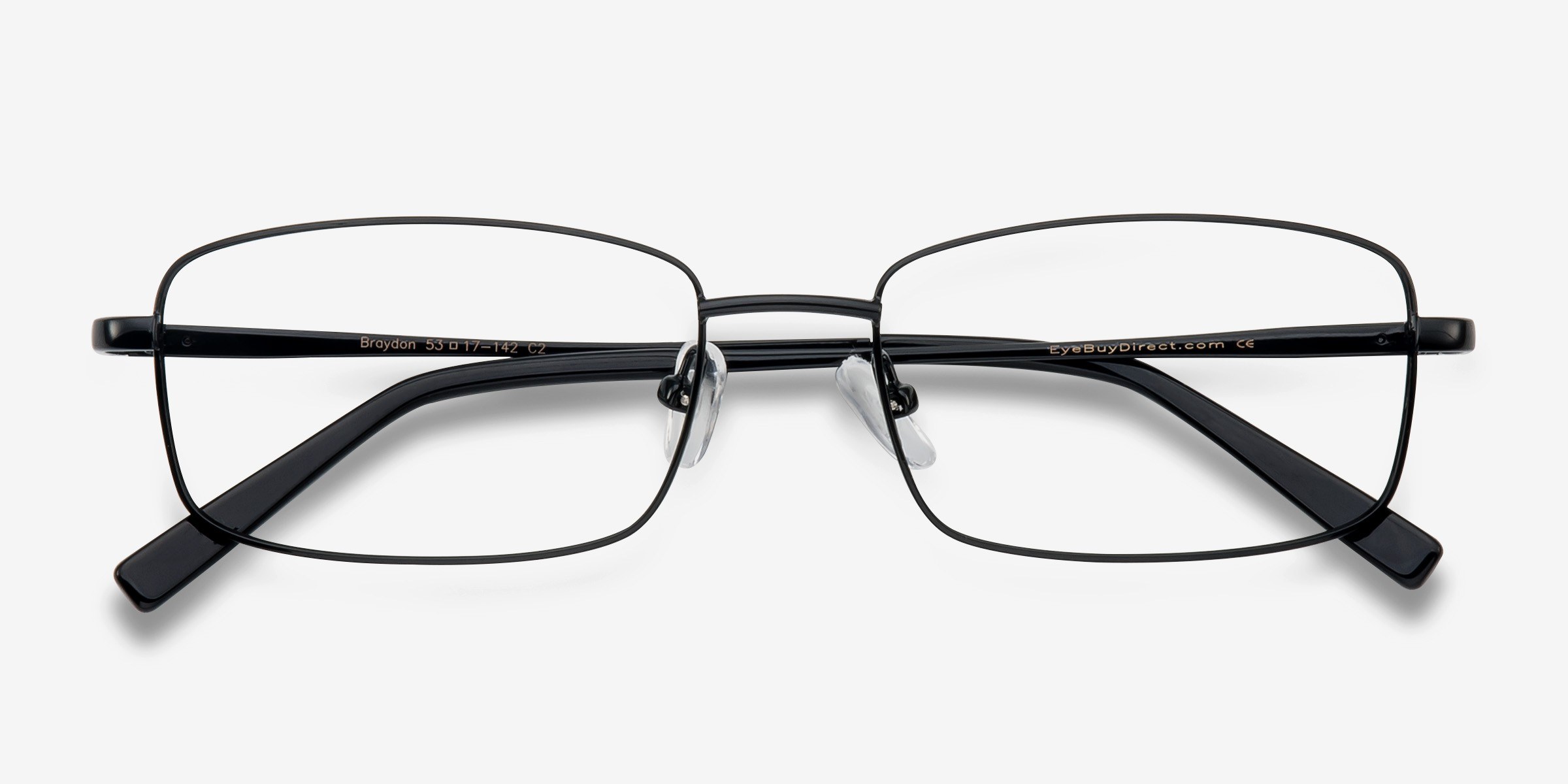 Braydon Rectangle Black Full Rim Eyeglasses | Eyebuydirect