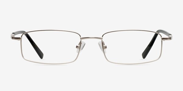Mercer Rectangle Silver Full Rim Eyeglasses | Eyebuydirect Canada