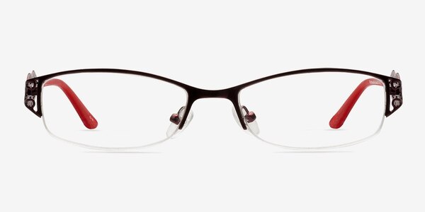 Laura Rectangle Red Glasses for Women | Eyebuydirect Canada