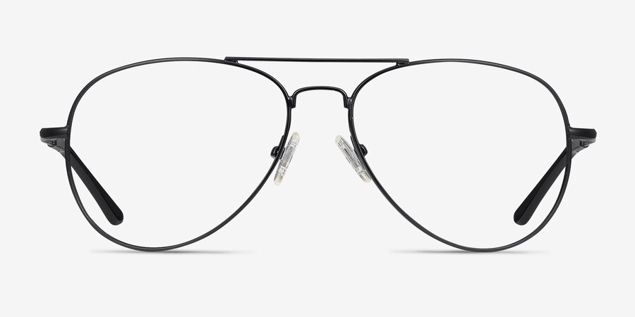 Nantes Aviator Black Full Rim Eyeglasses Eyebuydirect