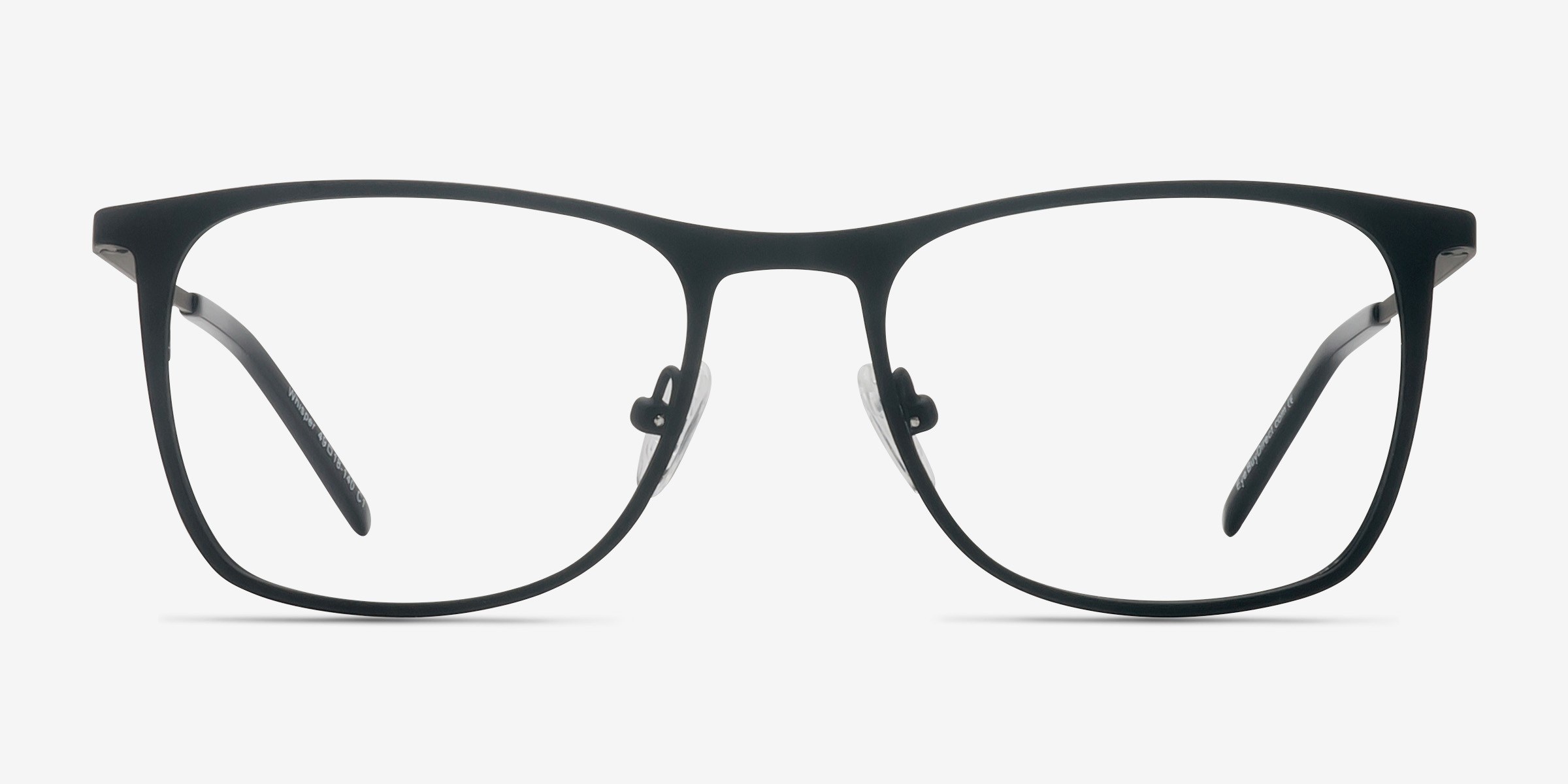 Whisper Square Matte Black Full Rim Eyeglasses | Eyebuydirect