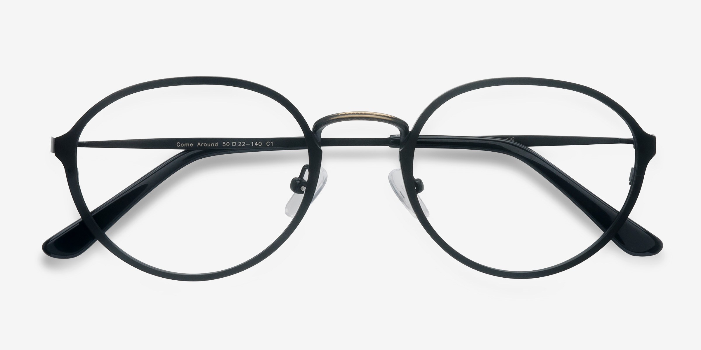 Come Around Round Black Full Rim Eyeglasses | Eyebuydirect