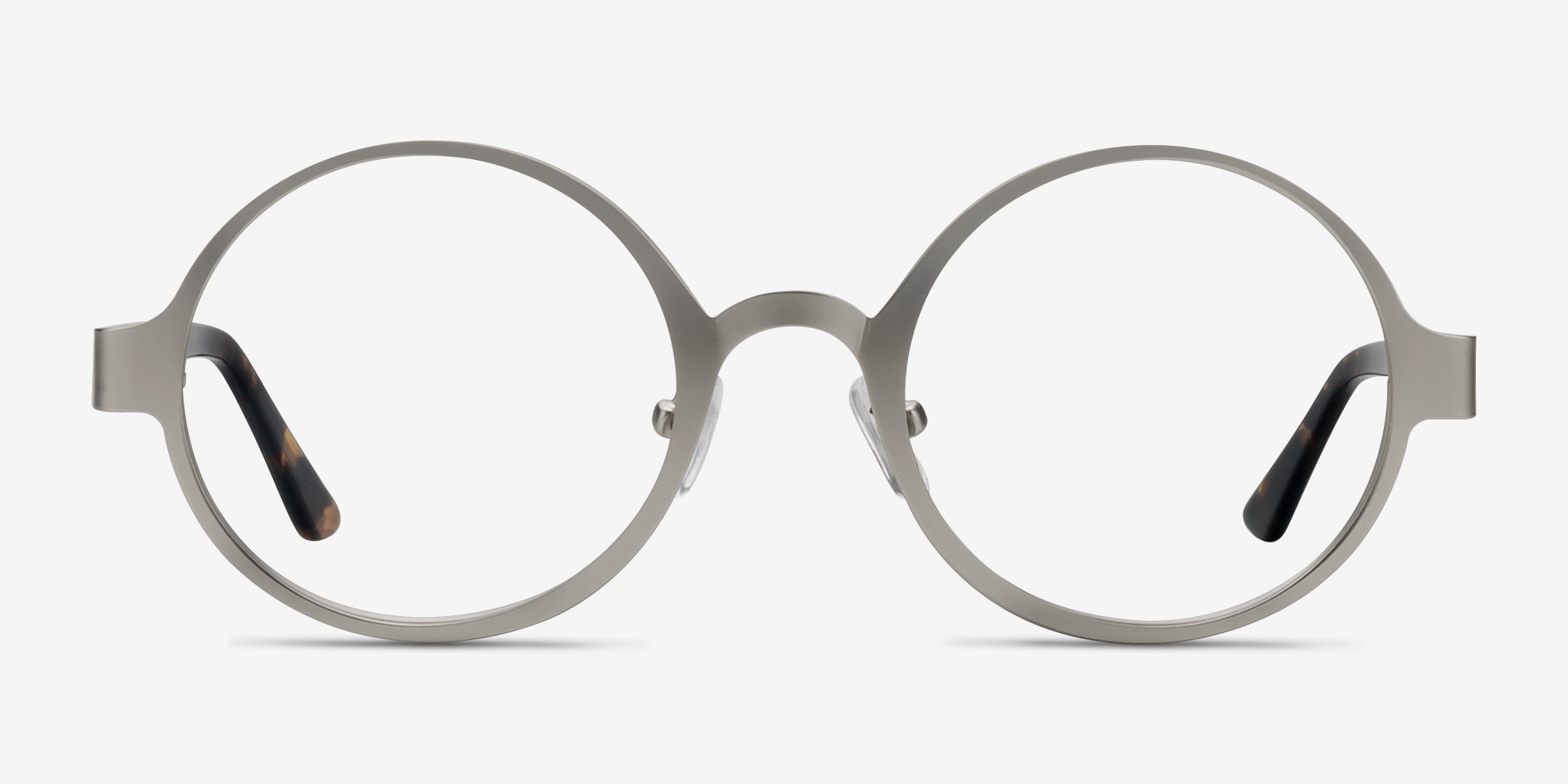 Afternoon Round Silver Full Rim Eyeglasses | Eyebuydirect
