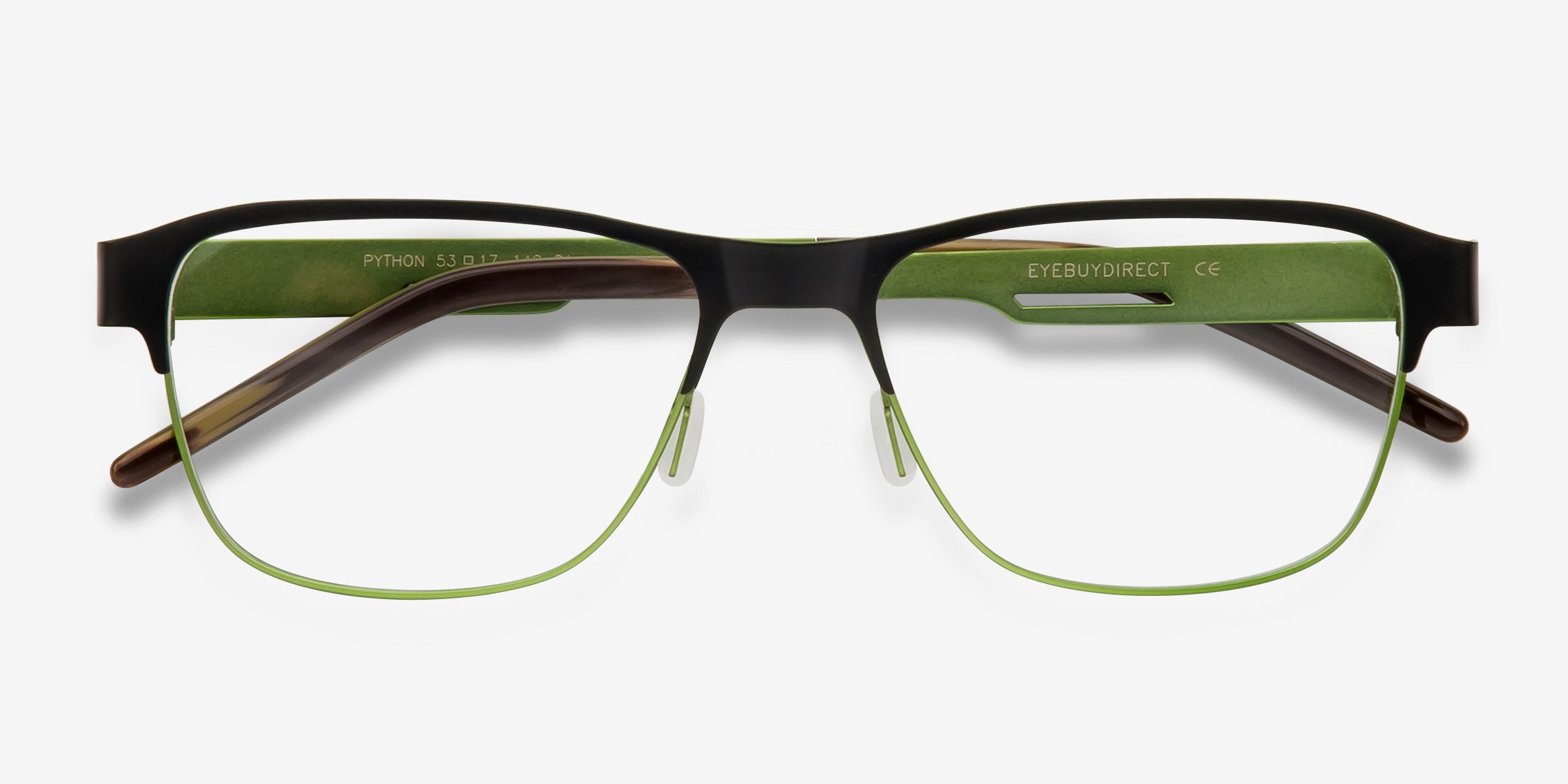 Python Rectangle Black Full Rim Eyeglasses | Eyebuydirect