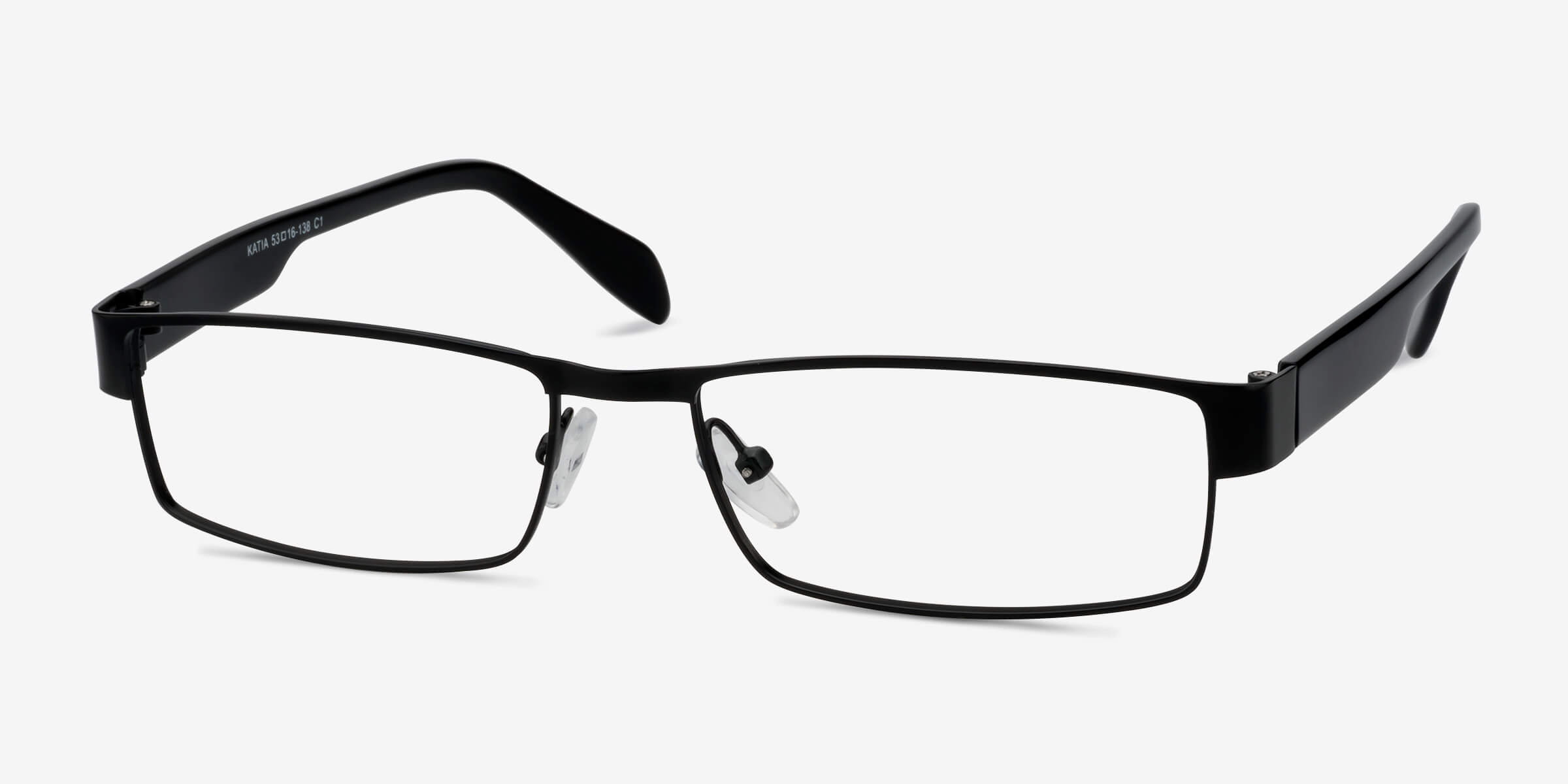 Katia Rectangle Black Full Rim Eyeglasses | Eyebuydirect