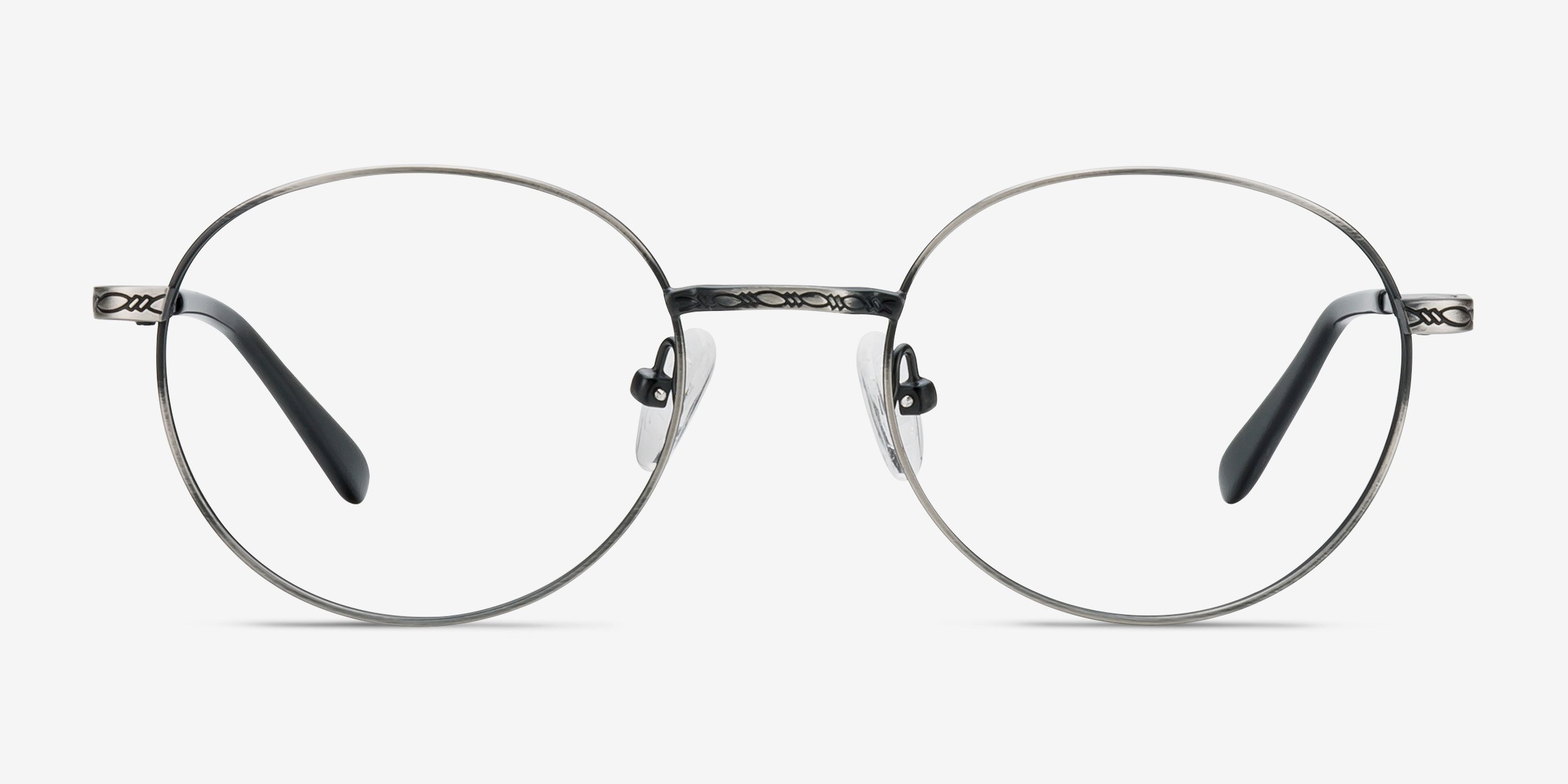 Ledger Oval Silver Full Rim Eyeglasses | Eyebuydirect