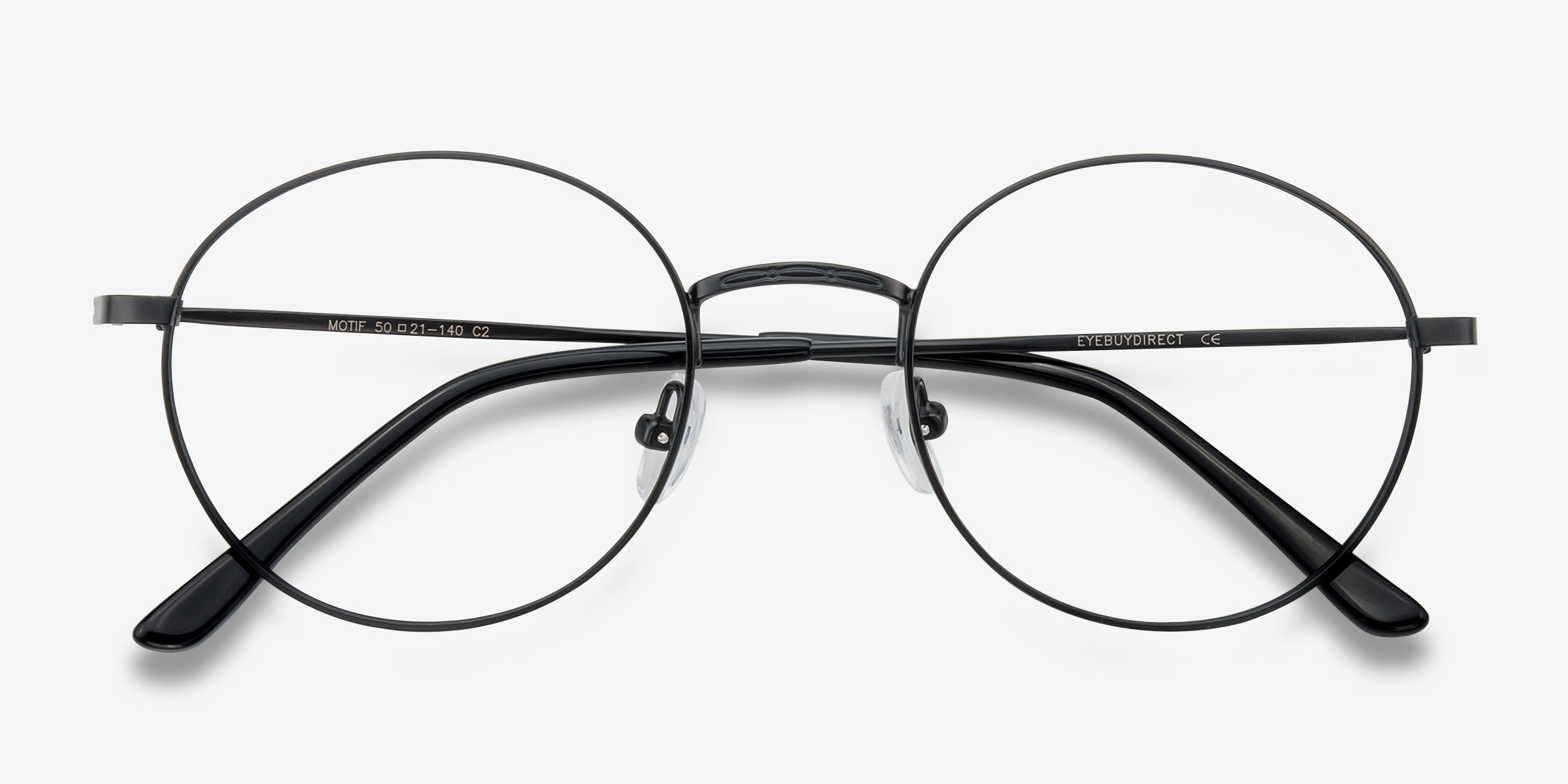 Motif Round Black Full Rim Eyeglasses | Eyebuydirect
