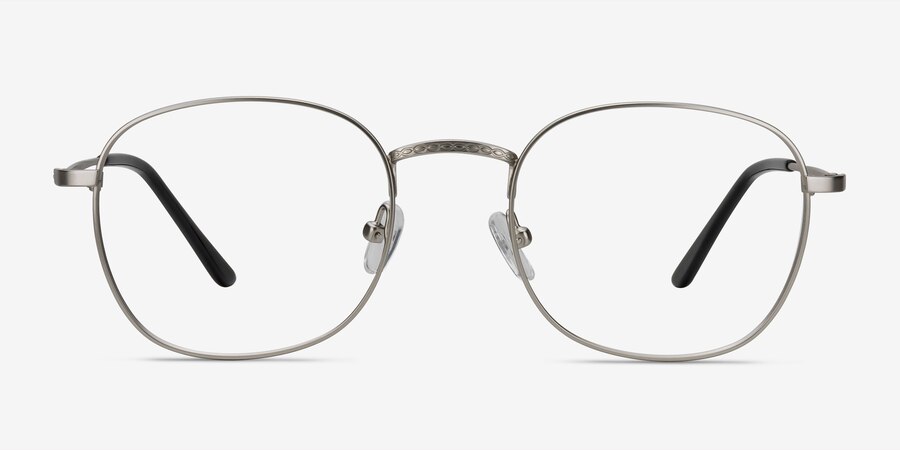 Suspense Round Silver Full Rim Eyeglasses | Eyebuydirect