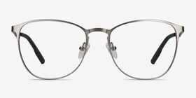 Ember Square Silver Full Rim Eyeglasses | Eyebuydirect