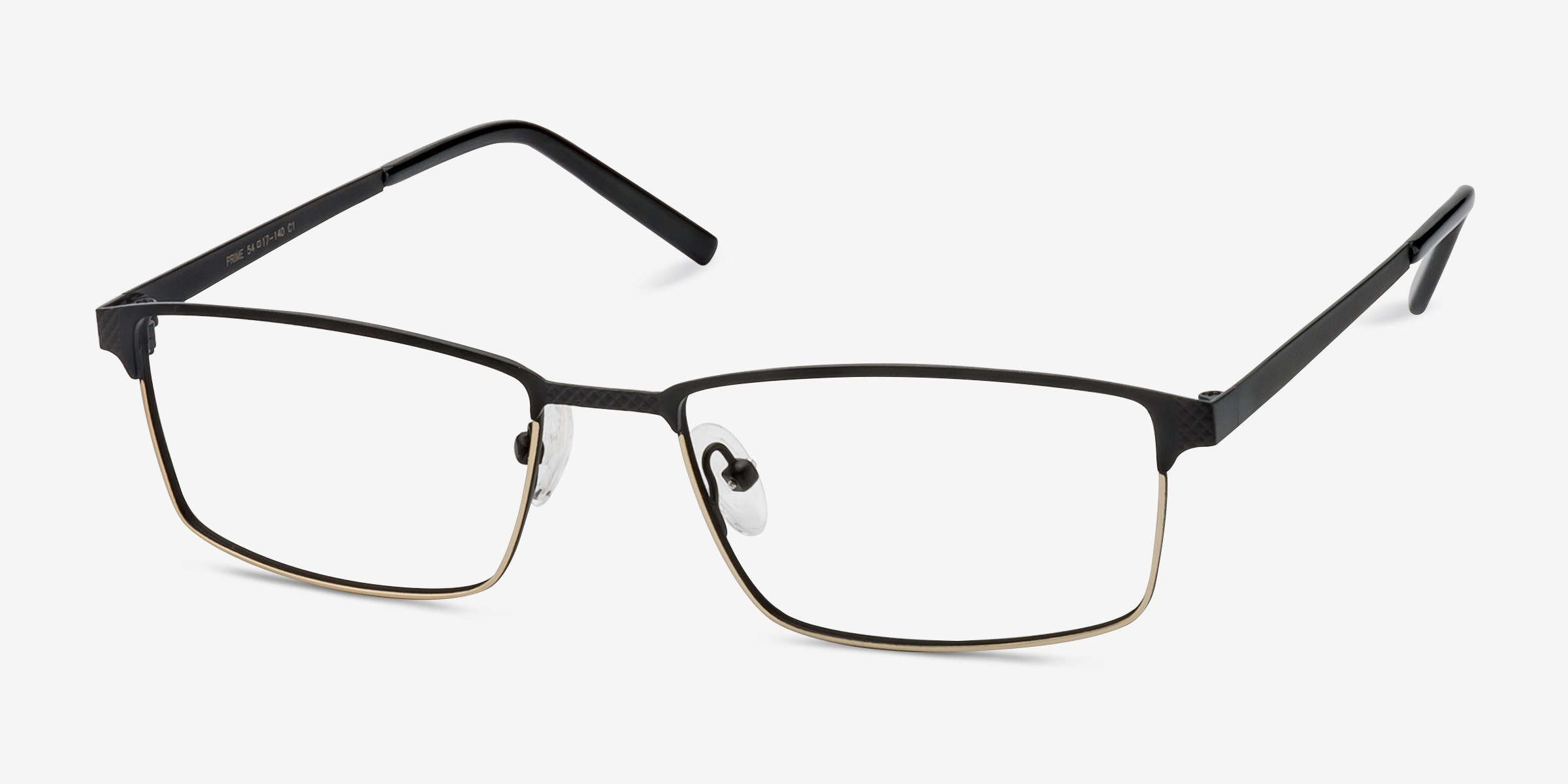 Prime Rectangle Black Brown Full Rim Eyeglasses | Eyebuydirect