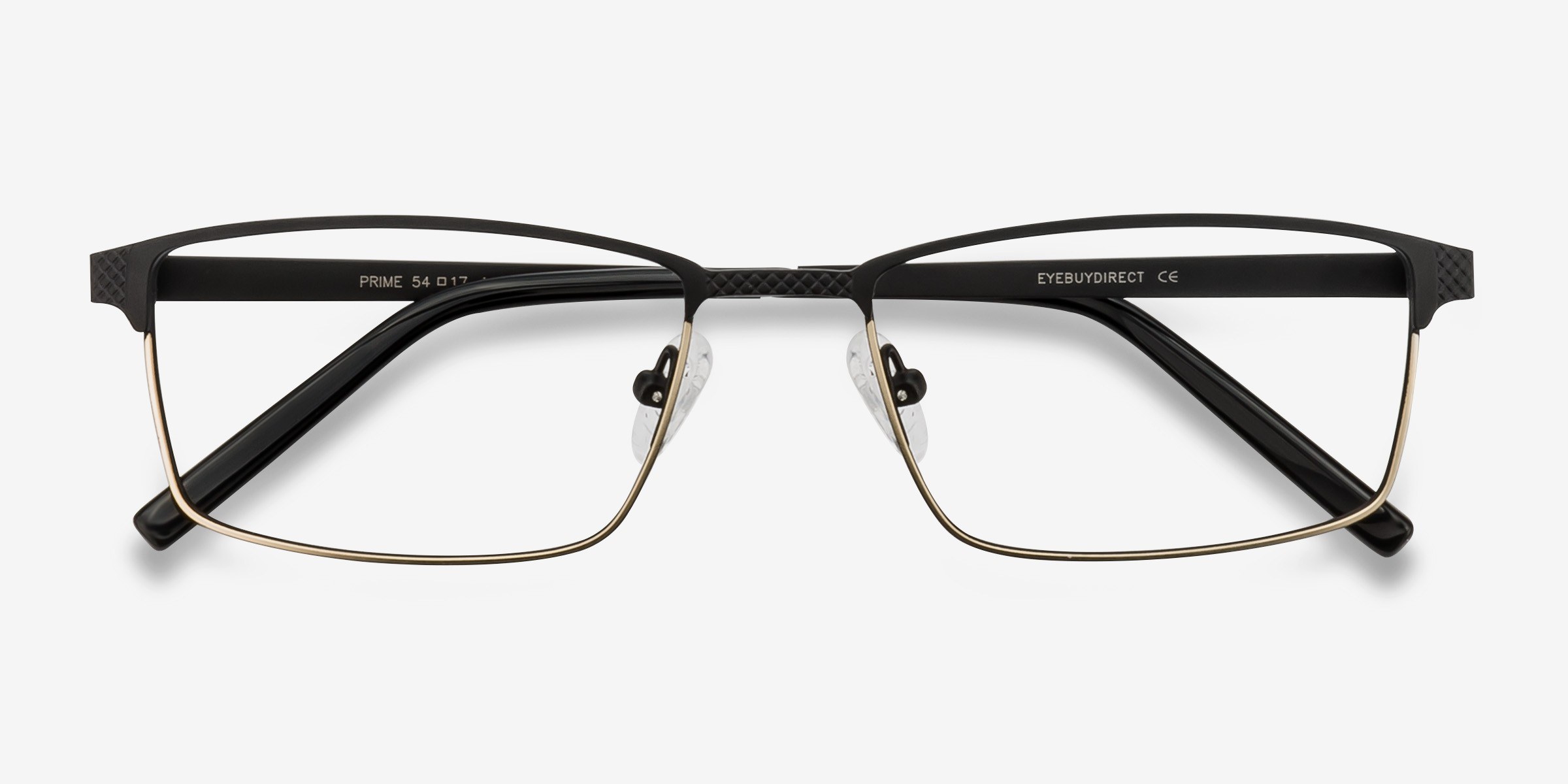 Prime Rectangle Black Brown Full Rim Eyeglasses | Eyebuydirect