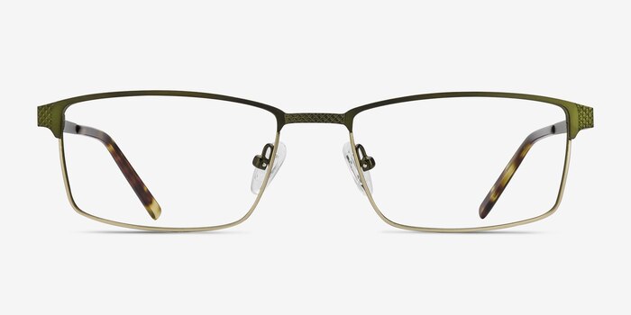 Prime Rectangle Green Bronze Full Rim Eyeglasses | Eyebuydirect