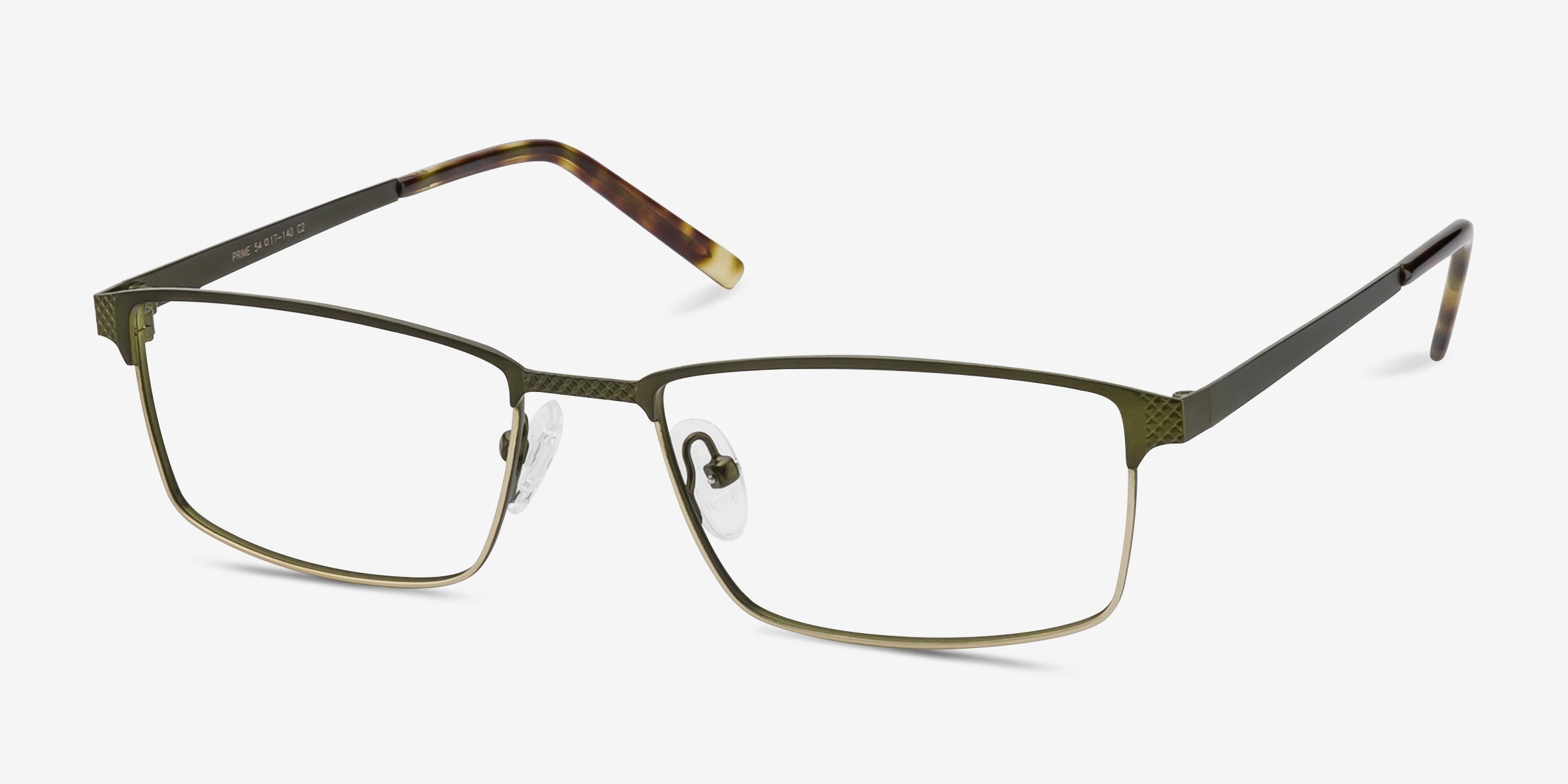 Prime Rectangle Green Bronze Full Rim Eyeglasses | Eyebuydirect