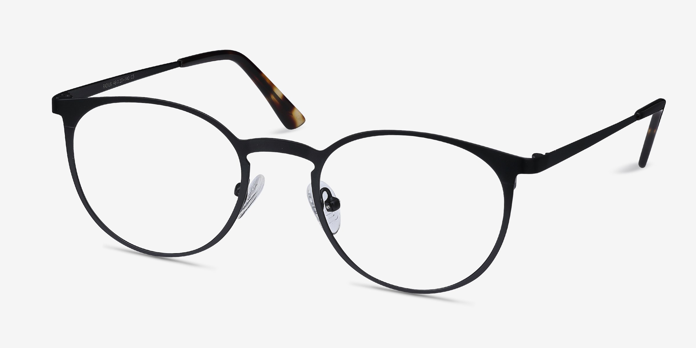 Radius Round Black Full Rim Eyeglasses | Eyebuydirect