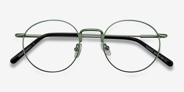 Puzzle Round Green Full Rim Eyeglasses | Eyebuydirect