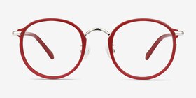 Carnival Round Matte Red Full Rim Eyeglasses | Eyebuydirect