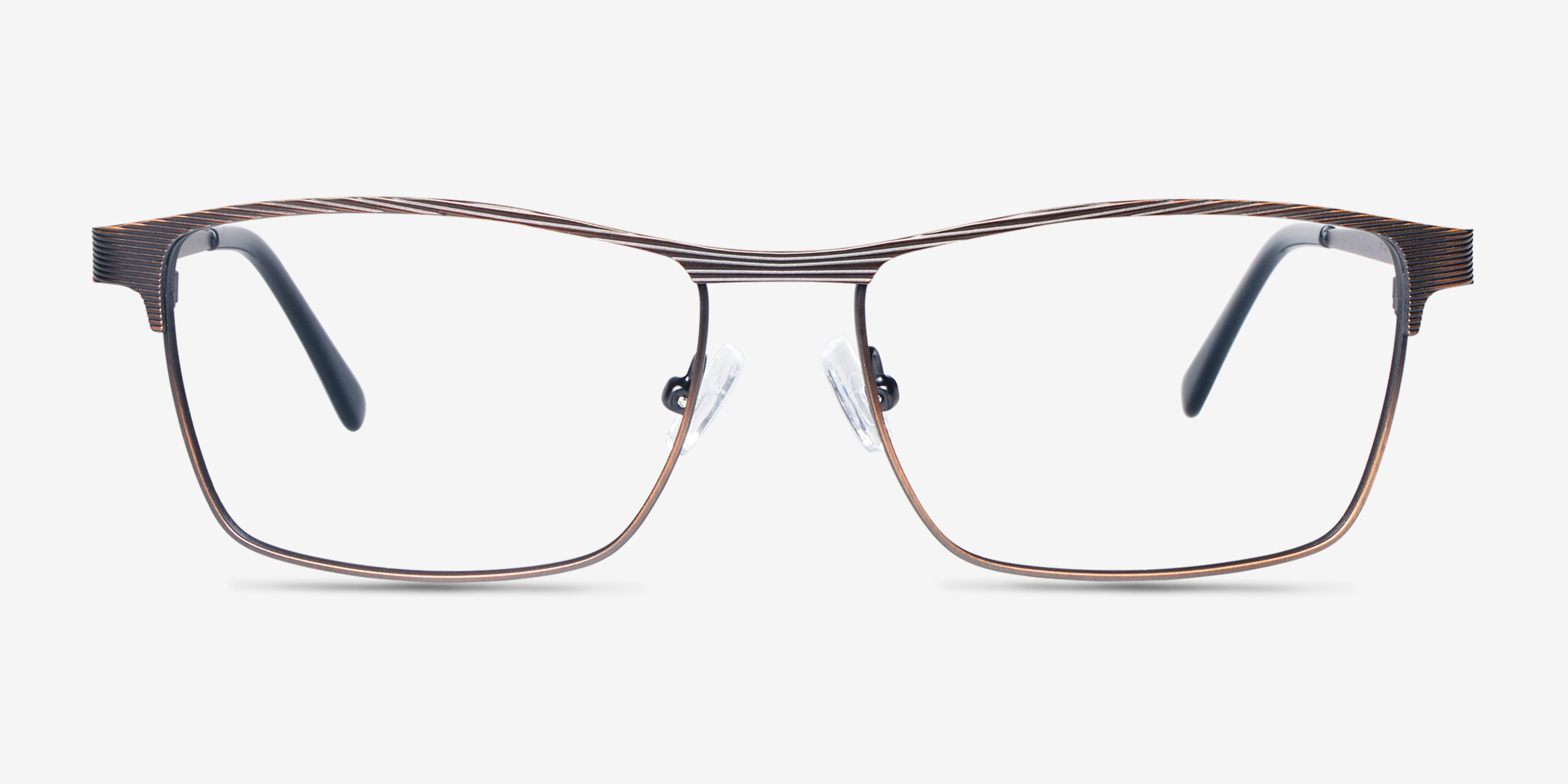 Caliber Rectangle Brown Glasses for Men | Eyebuydirect