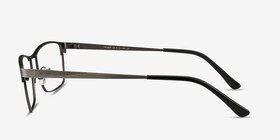 Caliber Rectangle Gunmetal Glasses for Men | Eyebuydirect