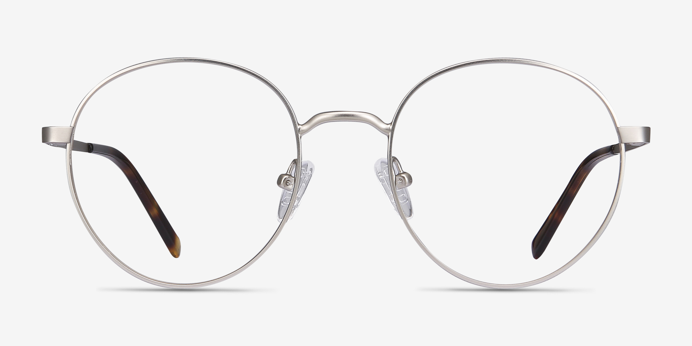 Nomad Round Silver Full Rim Eyeglasses | Eyebuydirect