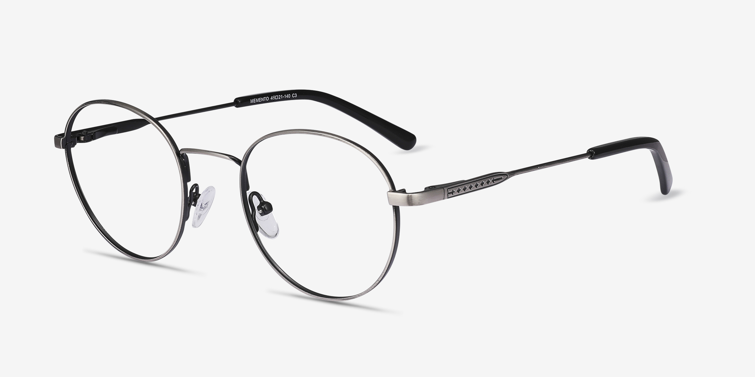 Memento Round Gunmetal Full Rim Eyeglasses | Eyebuydirect