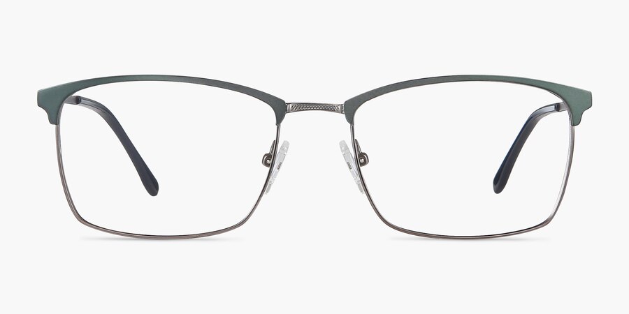 Signal Rectangle Green Glasses for Men | Eyebuydirect