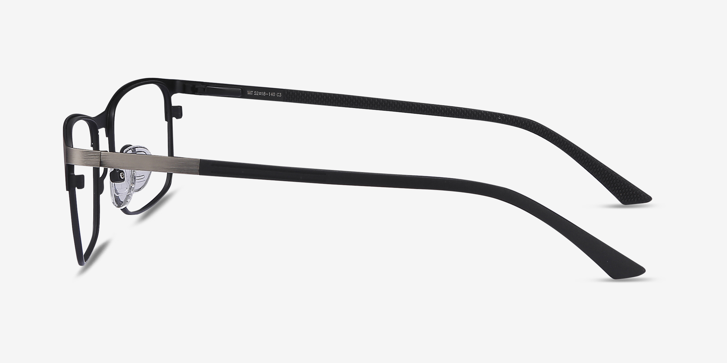 Wit Rectangle Gunmetal Full Rim Eyeglasses Eyebuydirect Canada