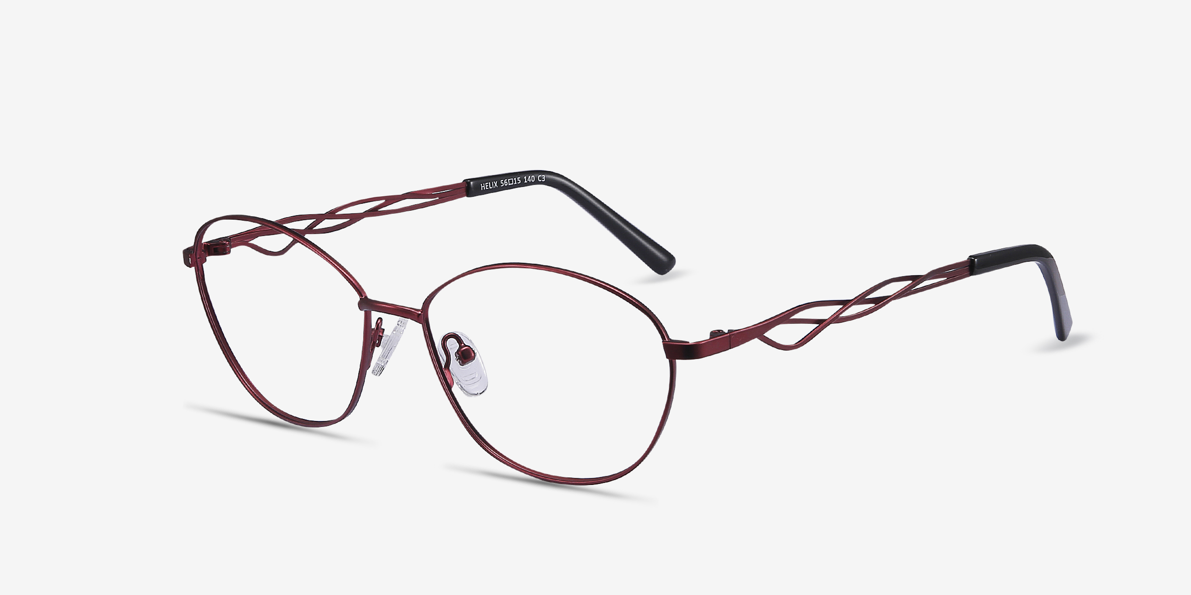 Helix - Intricate Red Metallic Eyeglasses | Eyebuydirect