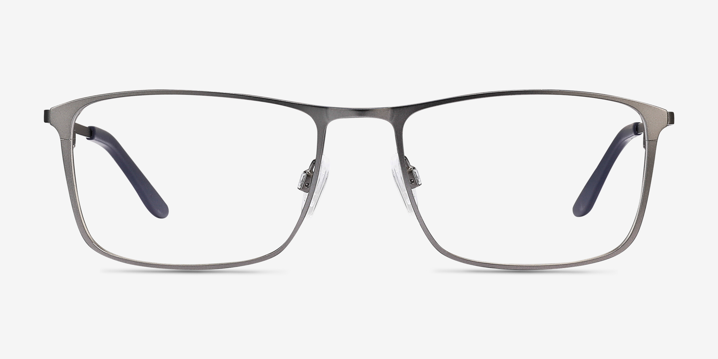 Daytona Rectangle Gunmetal Glasses for Men | Eyebuydirect