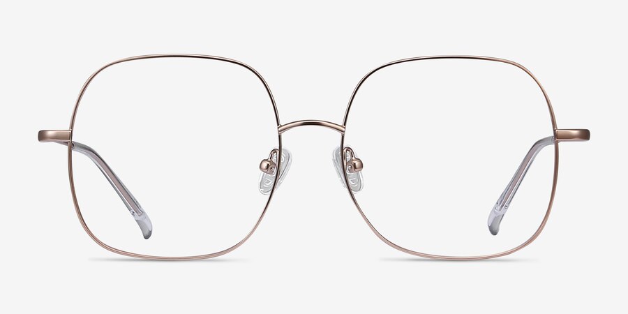 Movement Square Rose Gold Full Rim Eyeglasses Eyebuydirect Canada