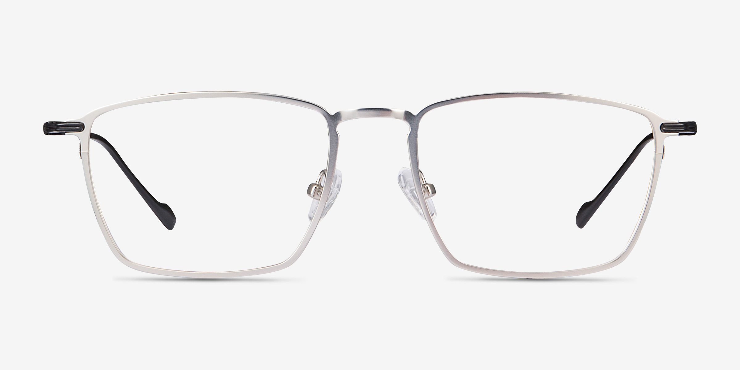 Wind Rectangle Silver Full Rim Eyeglasses | Eyebuydirect
