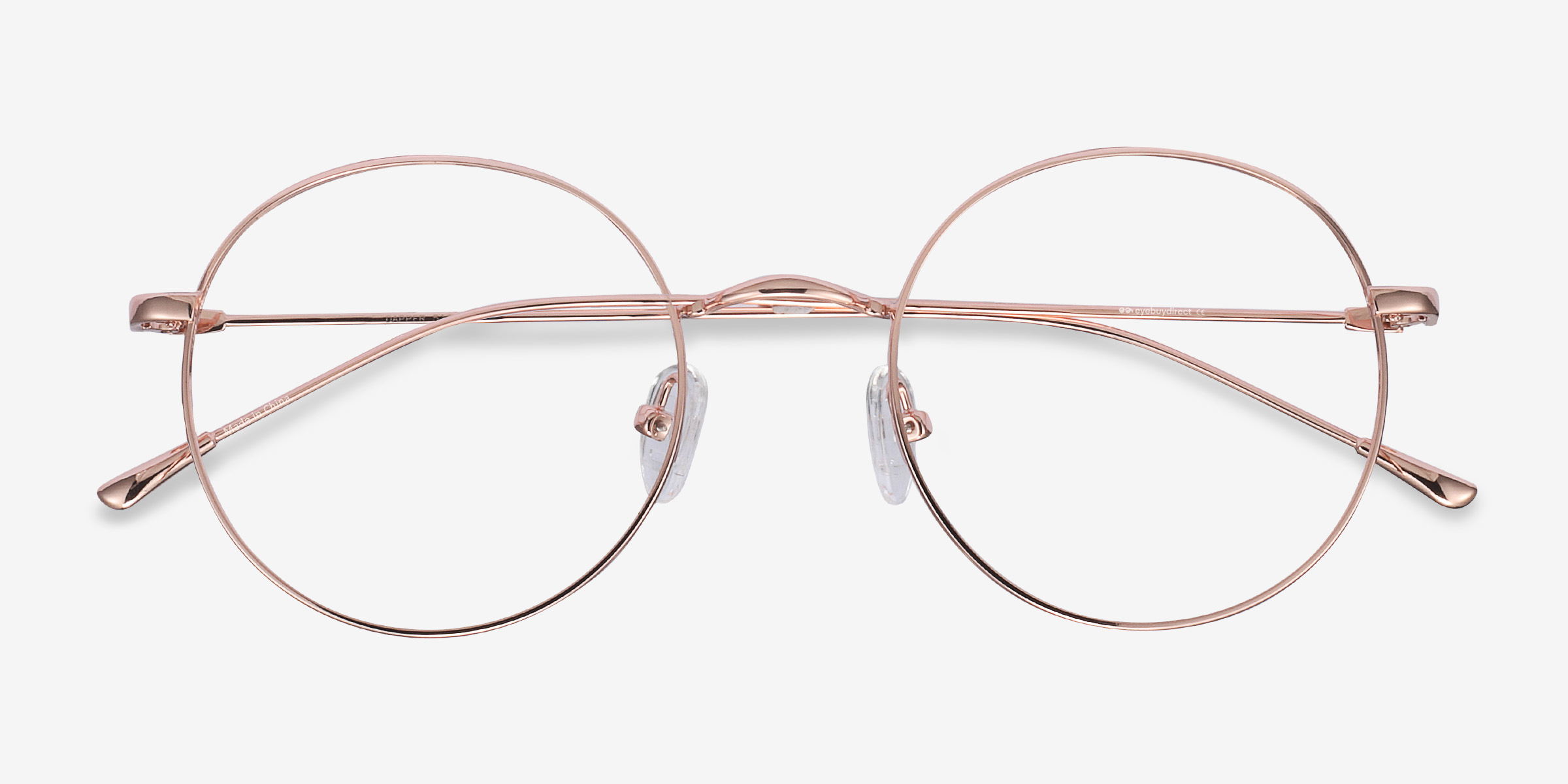 Dapper Round Rose Gold Full Rim Eyeglasses | Eyebuydirect