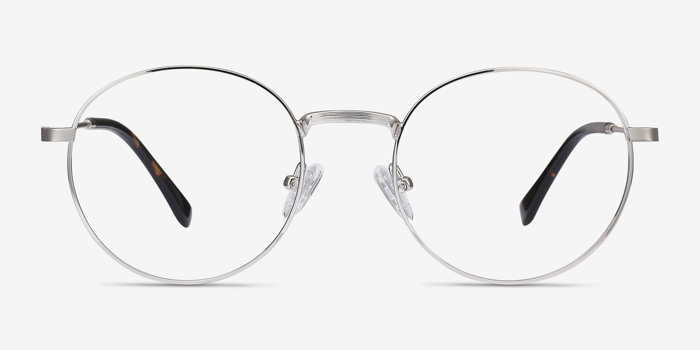 Bistro Round Silver Full Rim Eyeglasses | Eyebuydirect