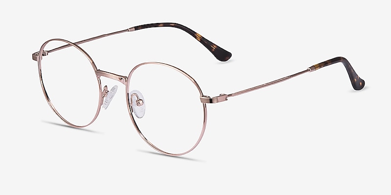 Bistro Round Rose Gold Full Rim Eyeglasses Eyebuydirect Canada