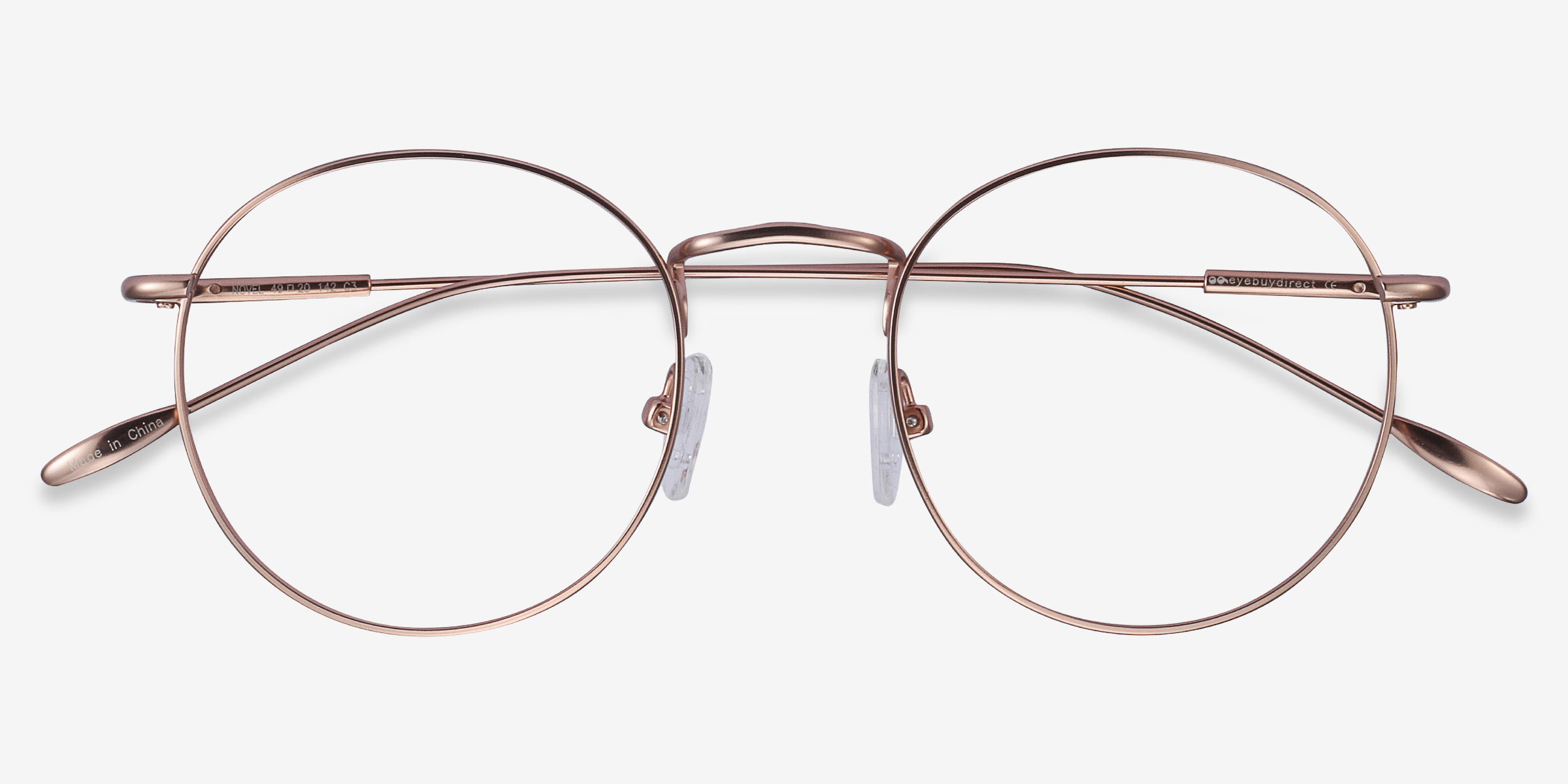 Novel Round Rose Gold Full Rim Eyeglasses Eyebuydirect
