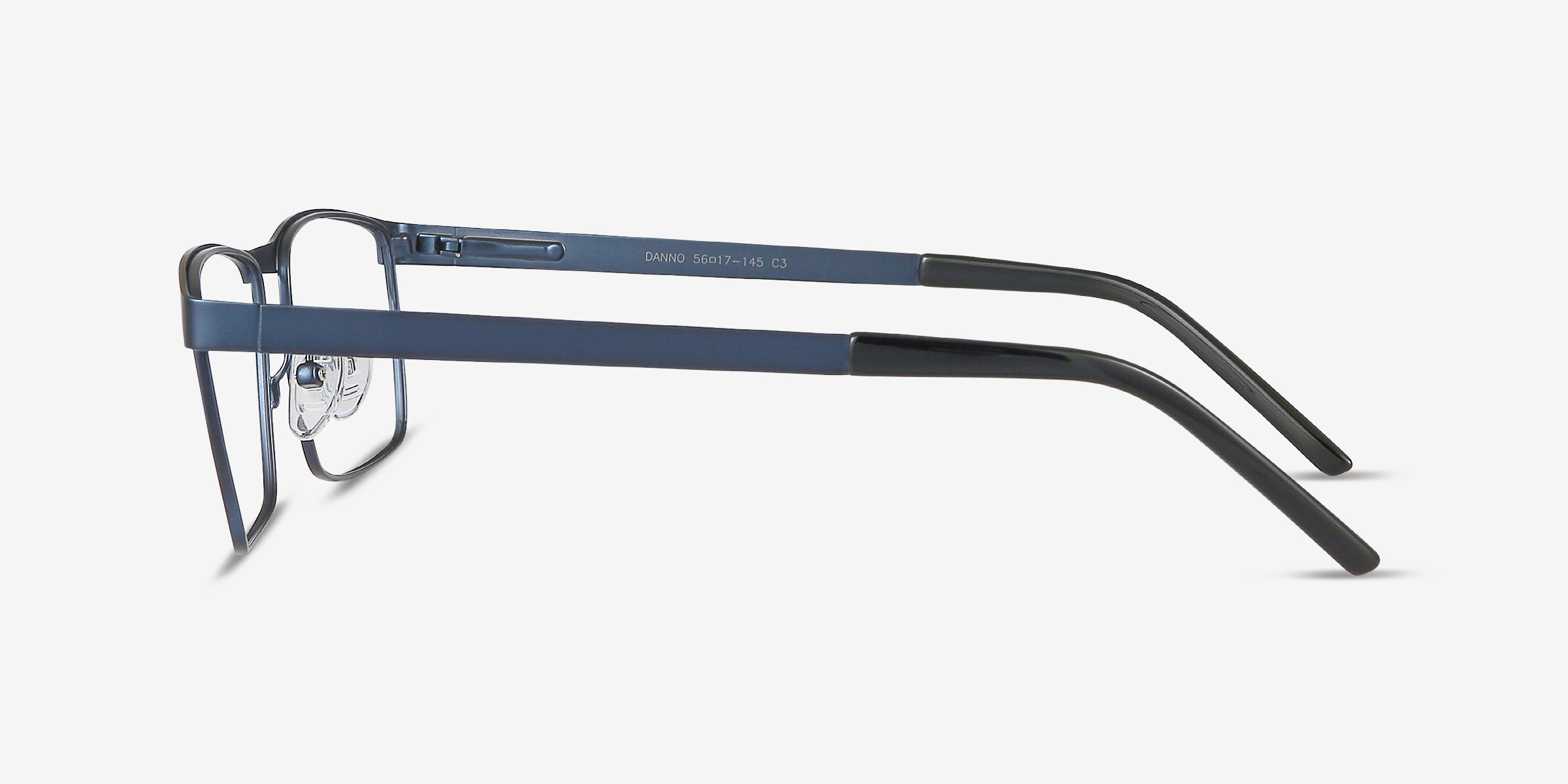 Danno Rectangle Navy Glasses for Men | Eyebuydirect