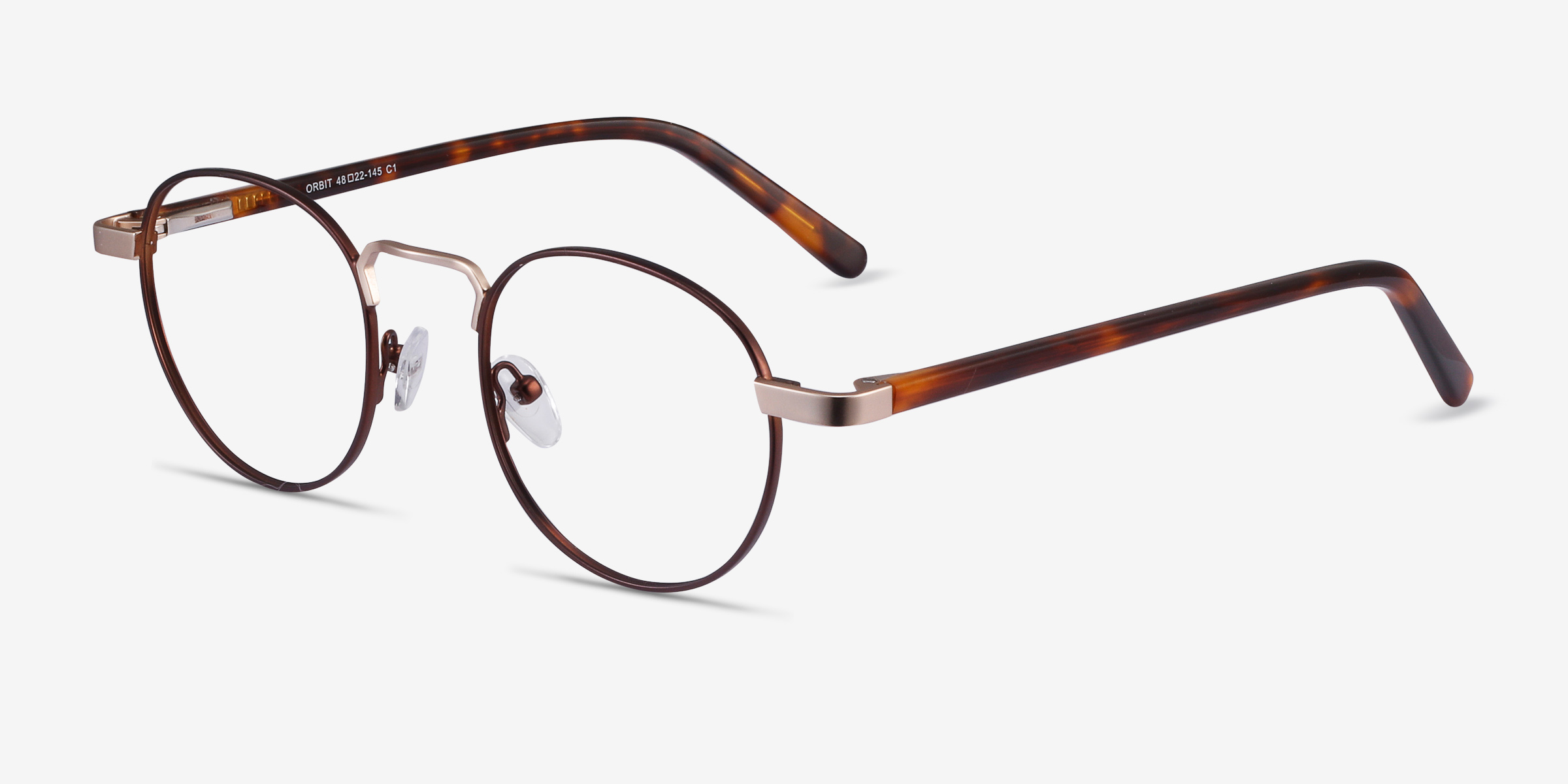 Orbit - Smart Round Brown Eyeglasses | Eyebuydirect