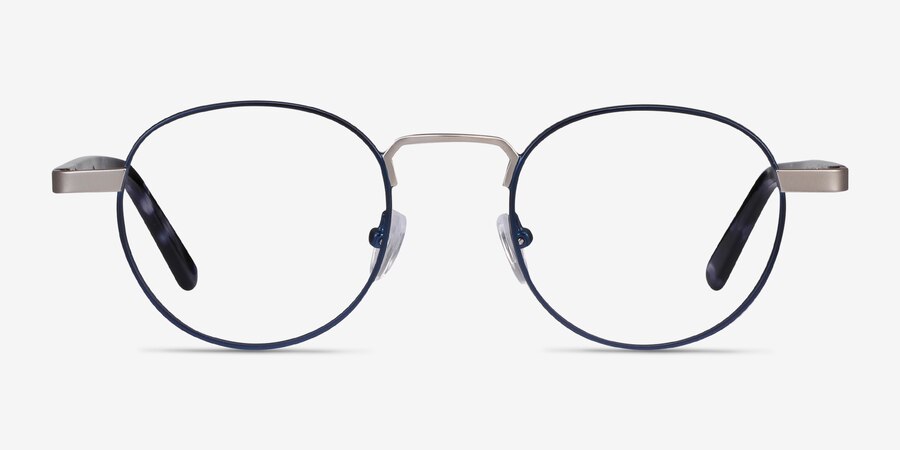 Orbit Round Blue Full Rim Eyeglasses | Eyebuydirect
