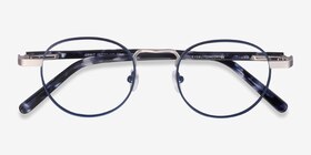 Orbit Round Blue Full Rim Eyeglasses | Eyebuydirect