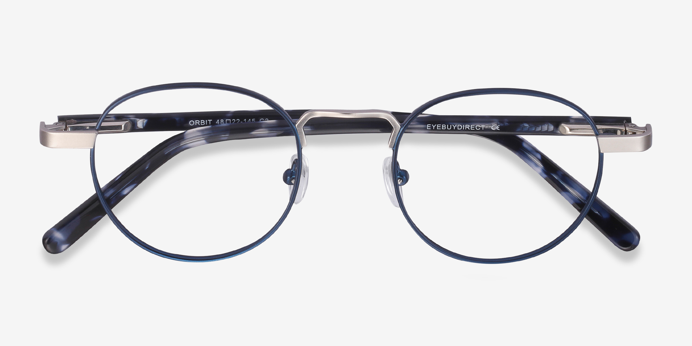 Orbit Round Blue Full Rim Eyeglasses | Eyebuydirect Canada