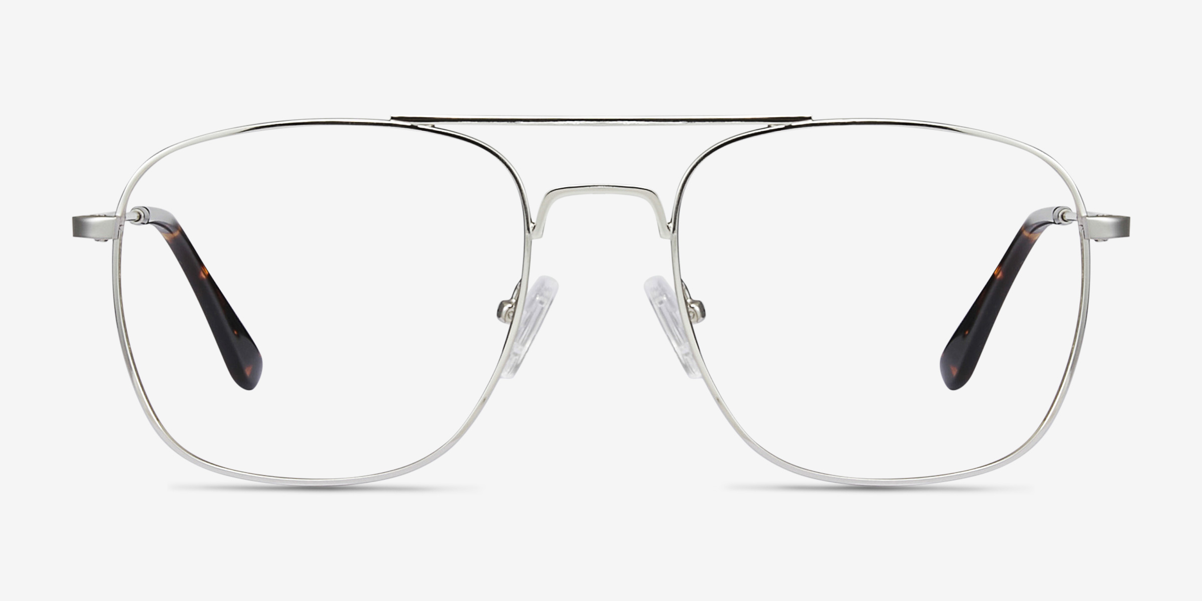 Fame Aviator Silver Full Rim Eyeglasses Eyebuydirect Canada