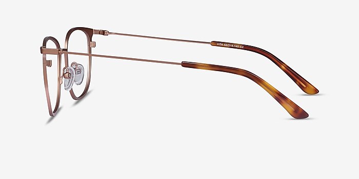Vita Oval Rose Gold Full Rim Eyeglasses Eyebuydirect