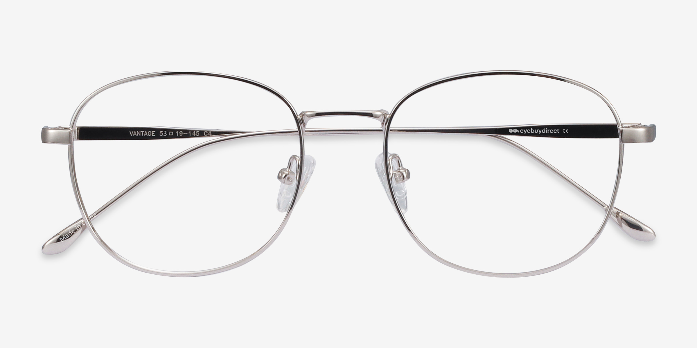 Vantage Square Silver Full Rim Eyeglasses | Eyebuydirect Canada