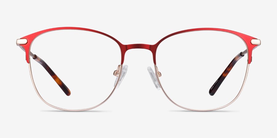 Disperse Round Red Full Rim Eyeglasses | Eyebuydirect