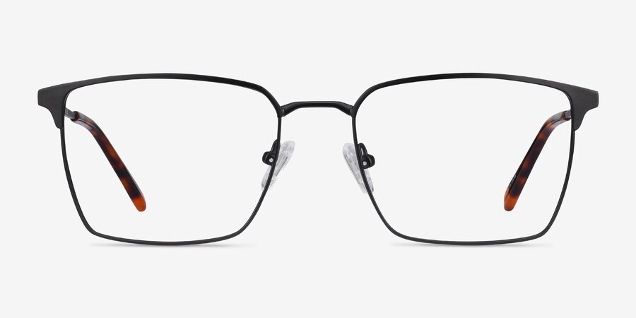 Metro Rectangle Black Glasses for Men | Eyebuydirect